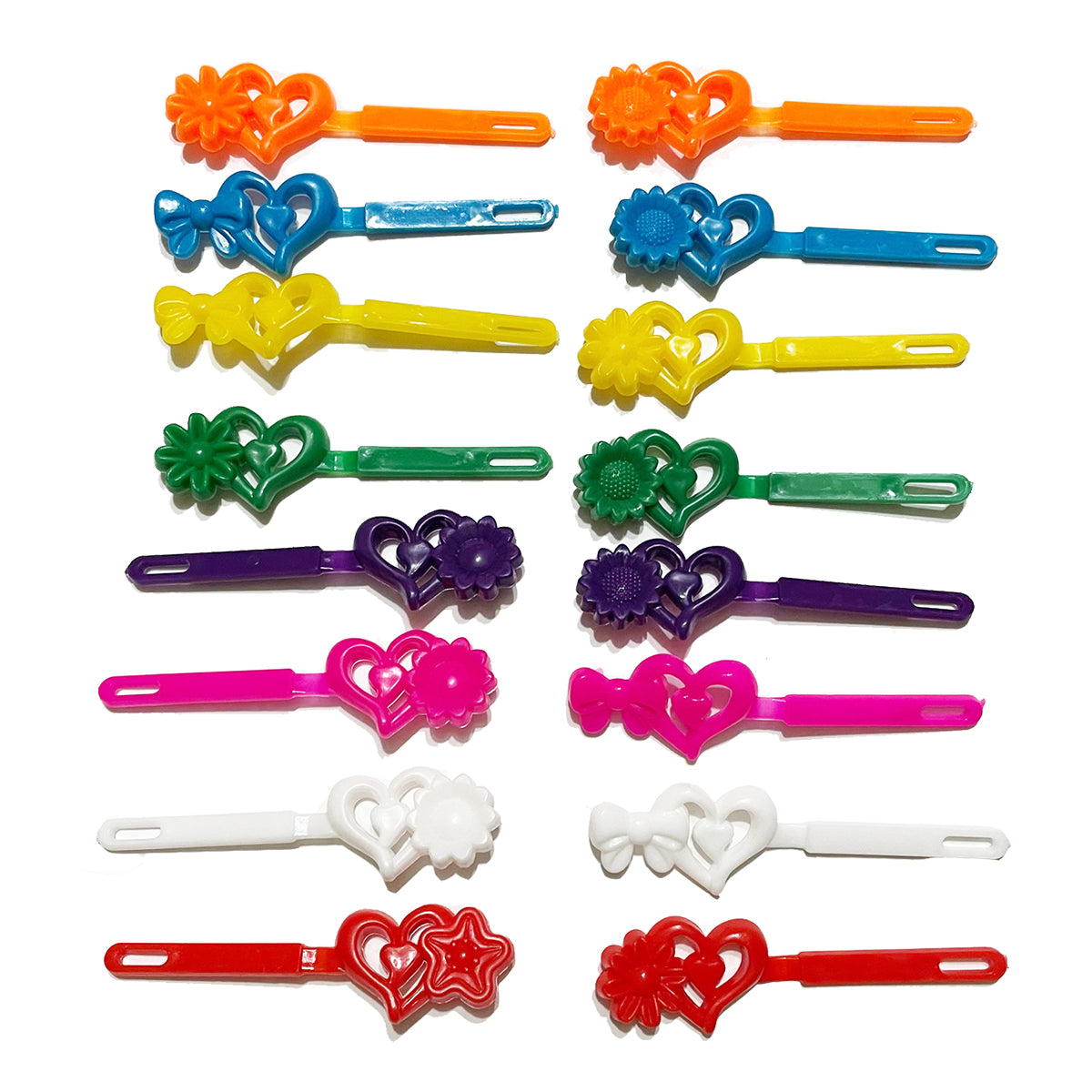 Rainbow Heart Barrettes – The Barrette Box
