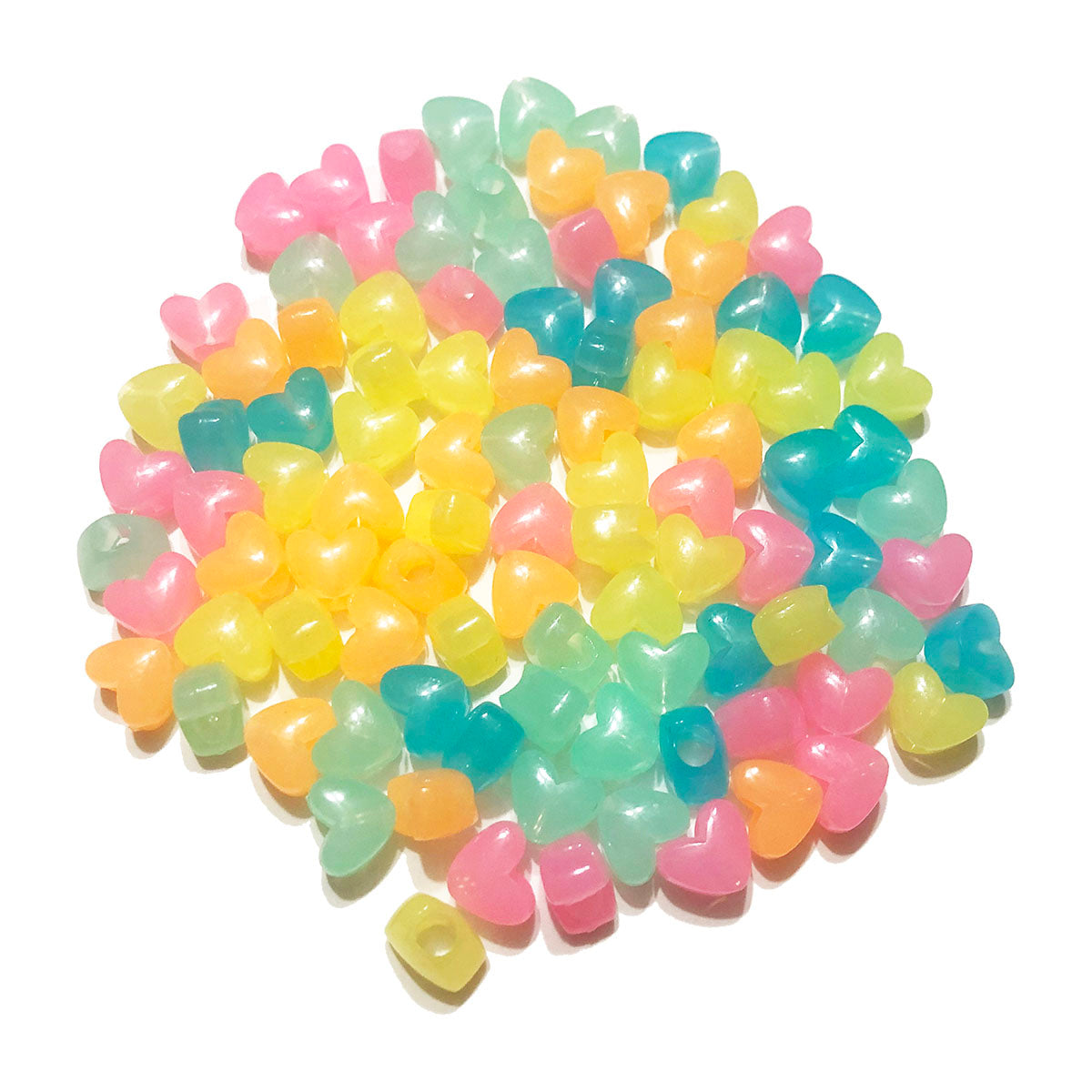 Be Mine Heart Hair Beads – The Barrette Box